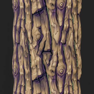 Stylized Bark Seamless Texture by zames1992d