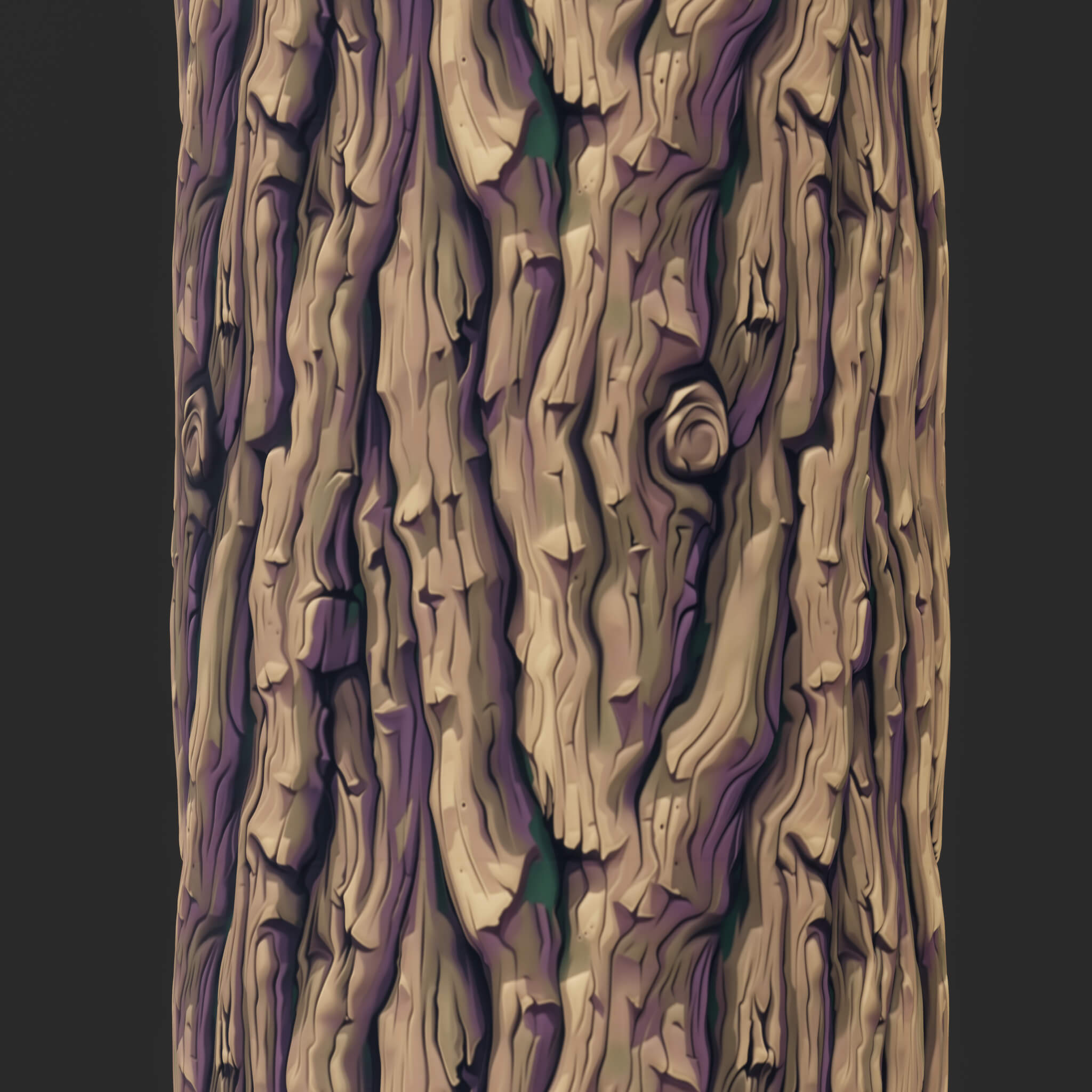 Stylized Bark Seamless Texture by zames1992d