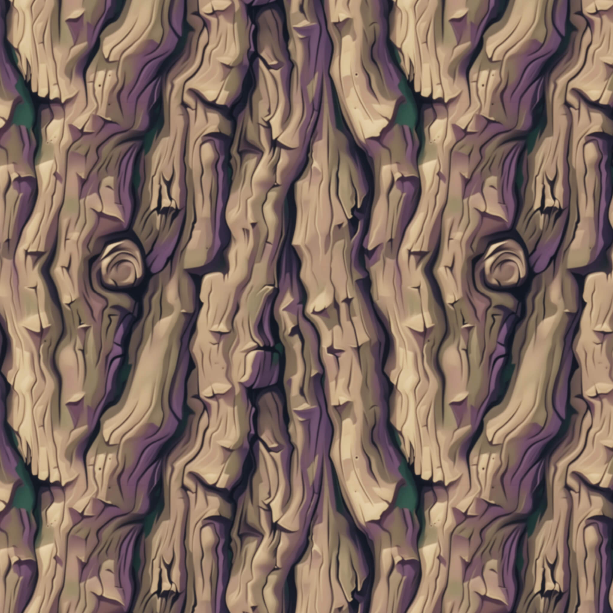 Stylized Bark Seamless Texture by zames1992d