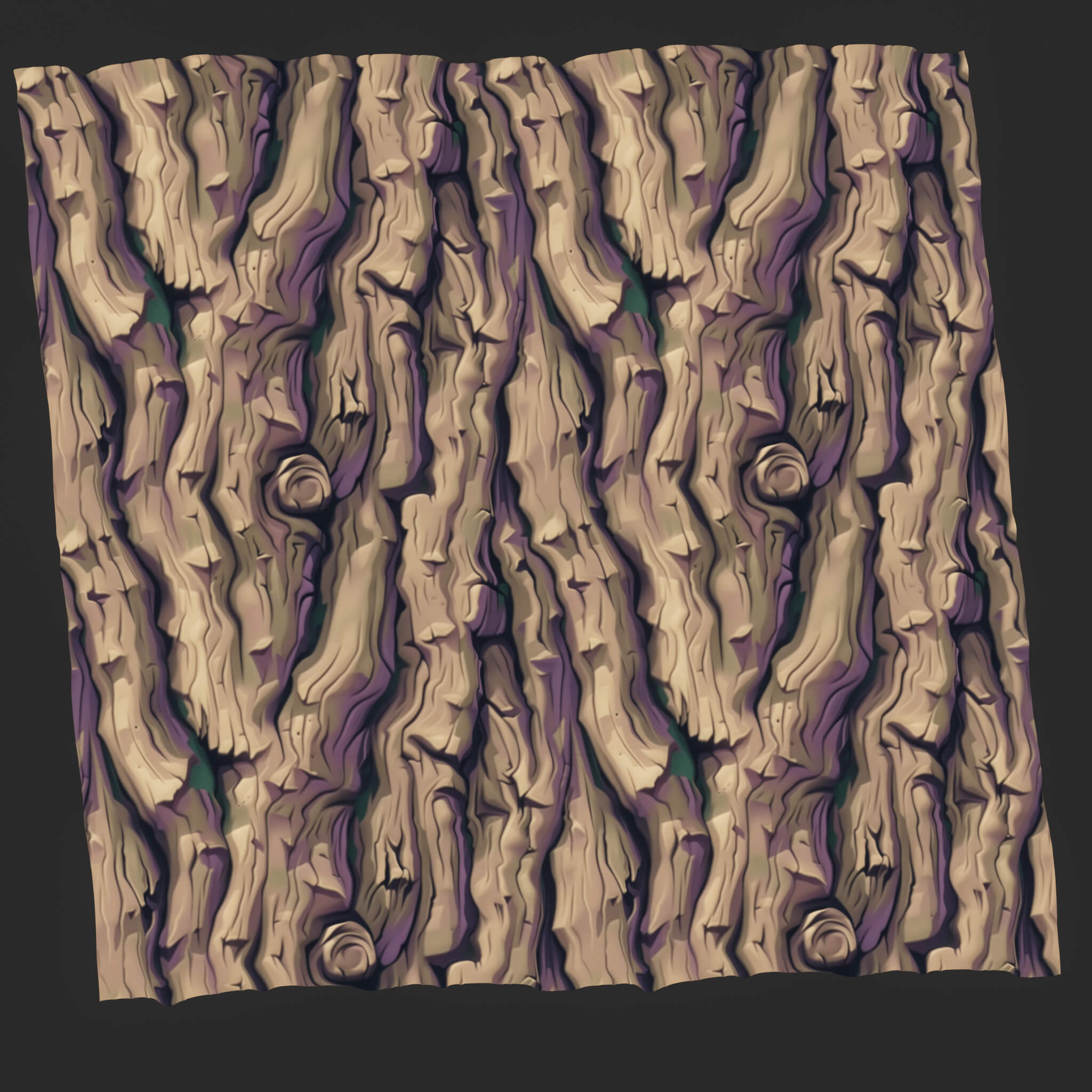 Stylized Bark Seamless Texture by zames1992d