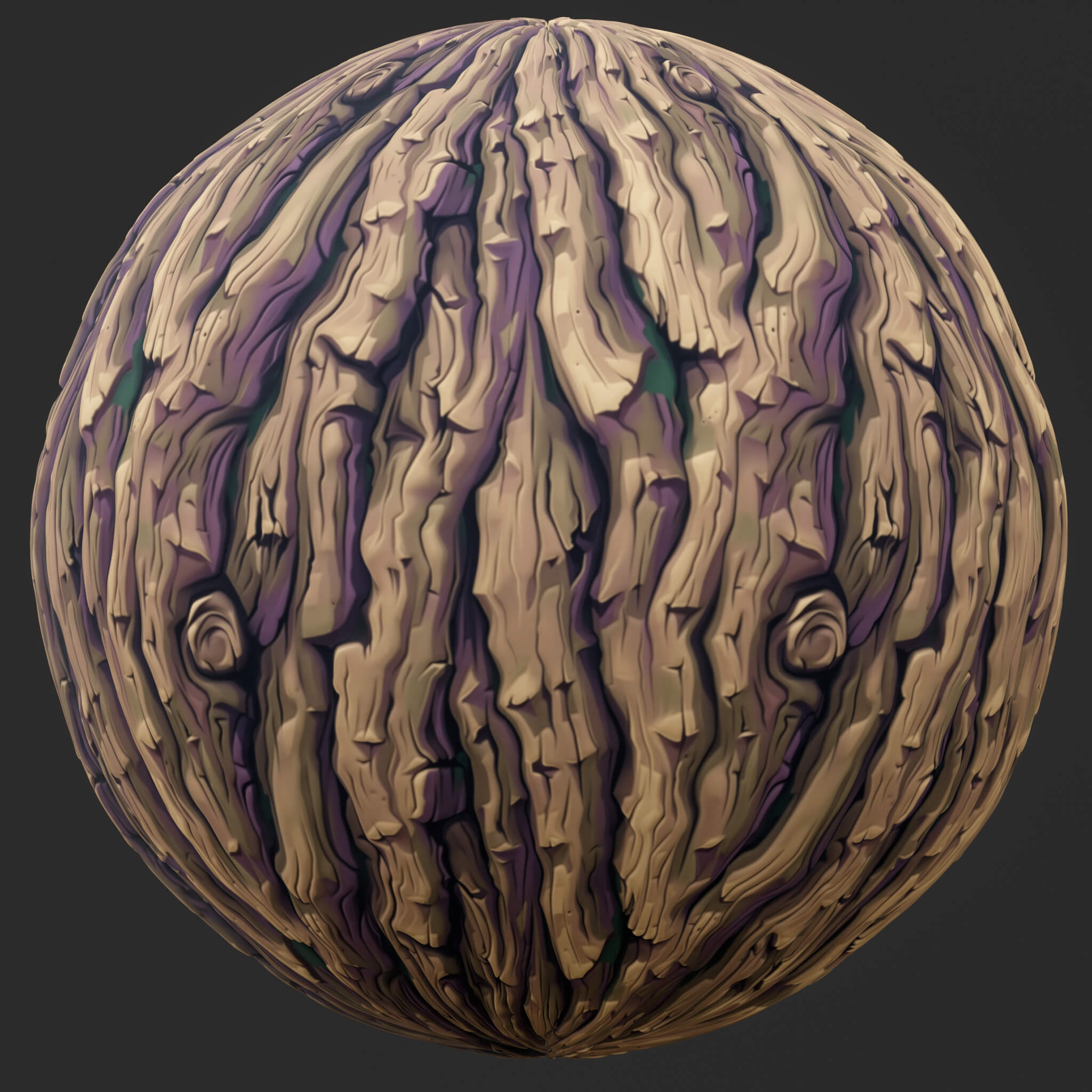 Stylized Bark Seamless Texture by zames1992d