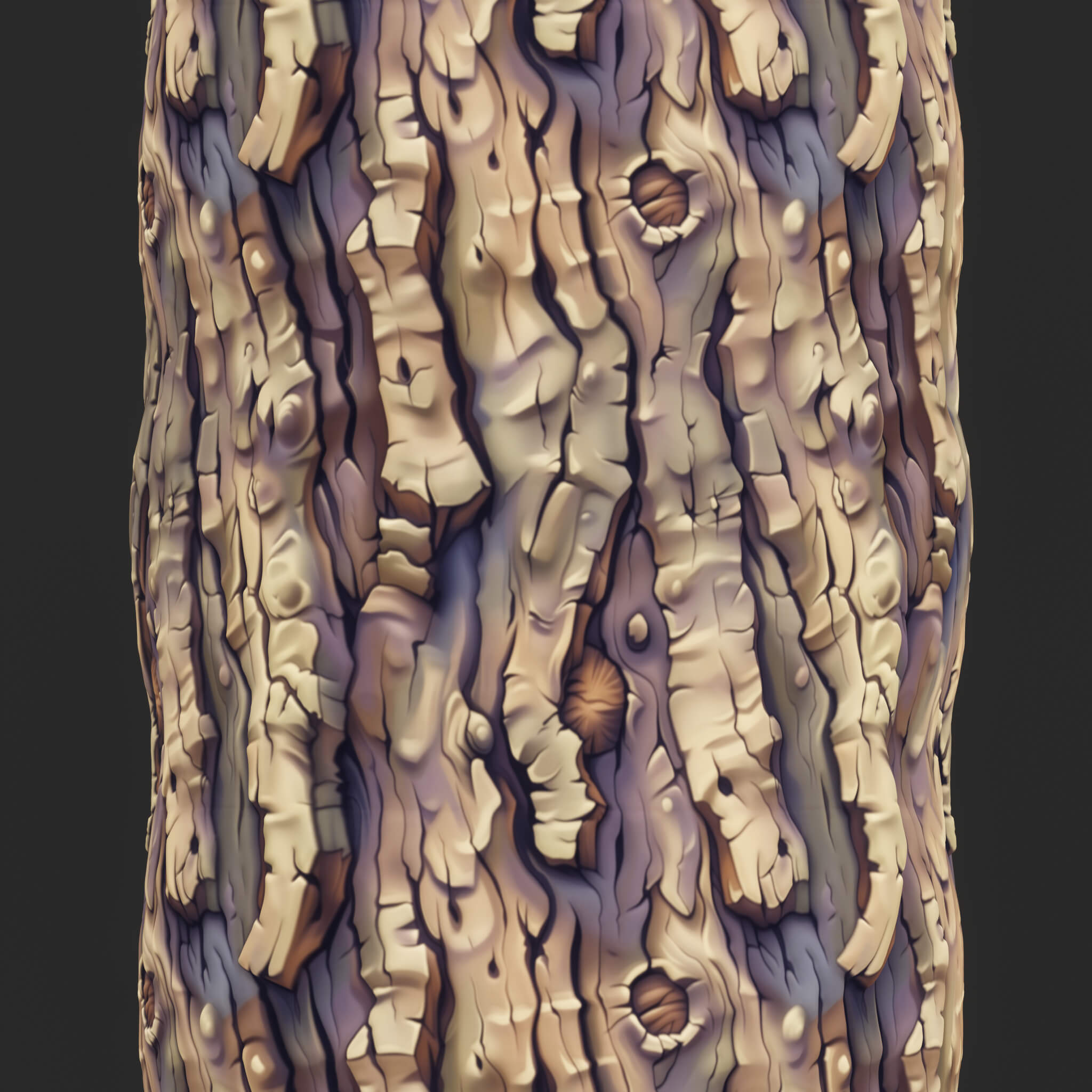 Stylized Bark Seamless Texture by zames1992d