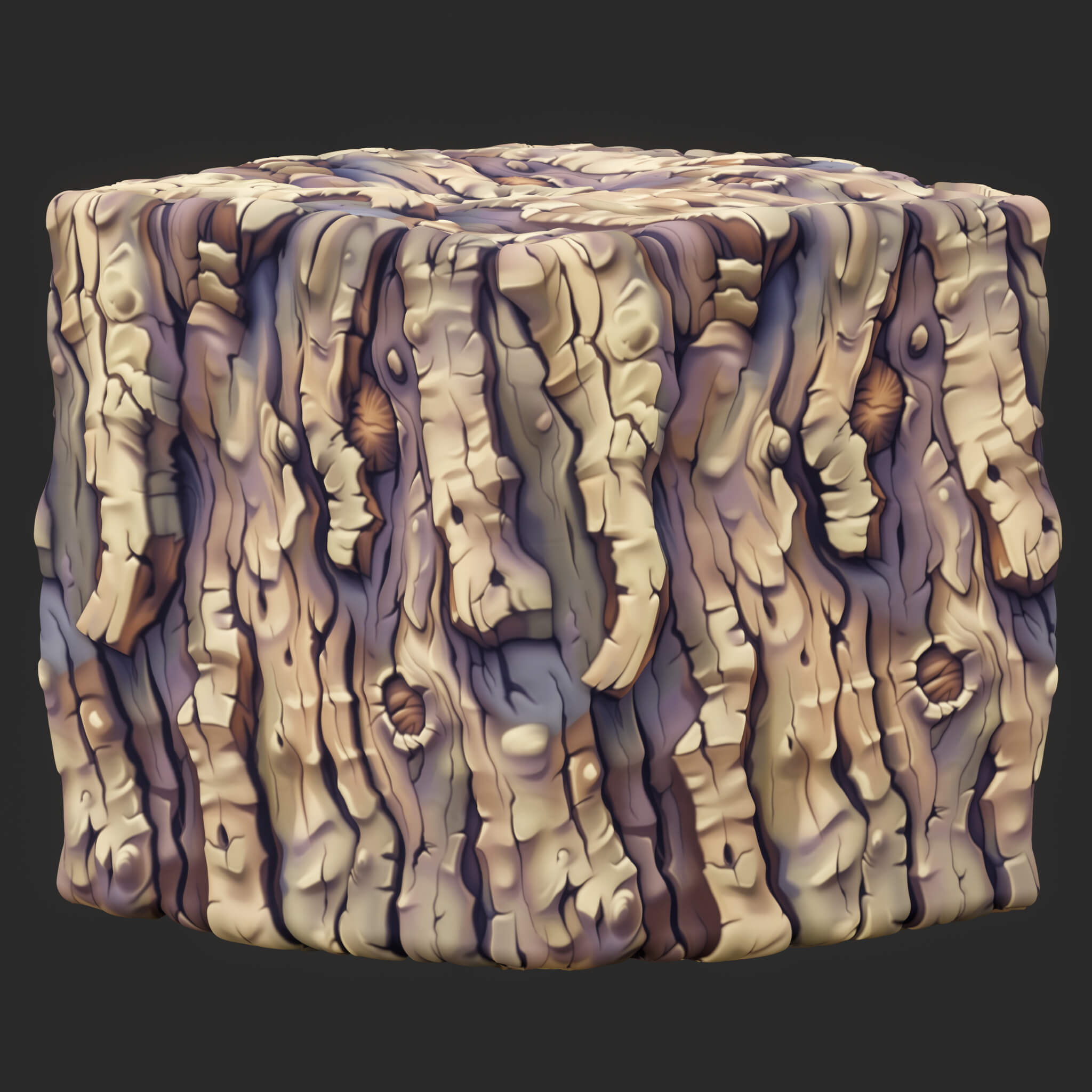 Stylized Bark Seamless Texture by zames1992d