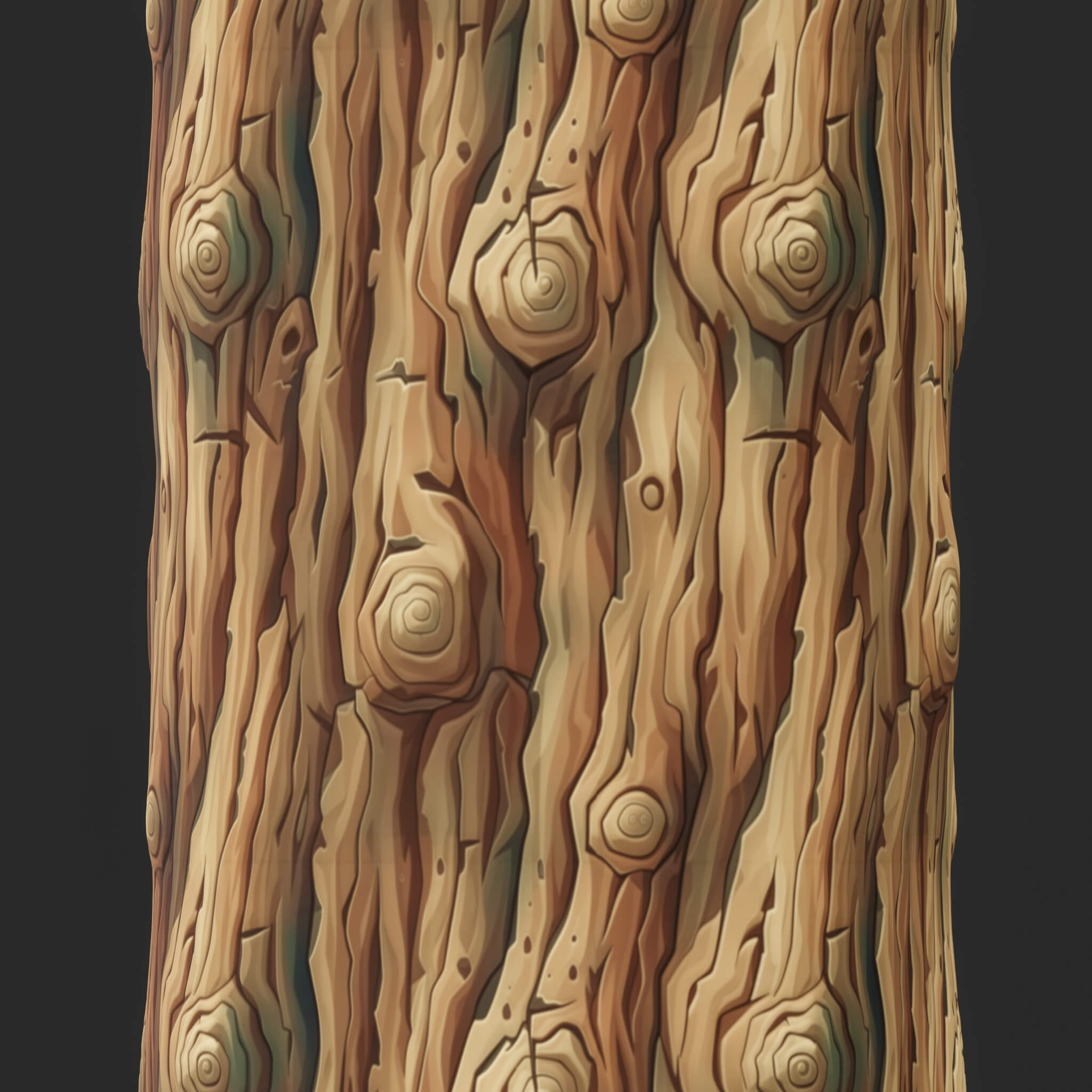 Stylized Bark Seamless Texture by zames1992d