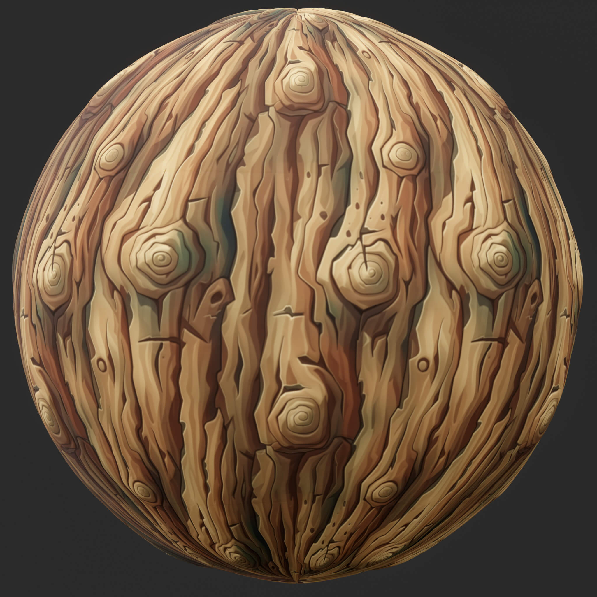 Stylized Bark Seamless Texture by zames1992d