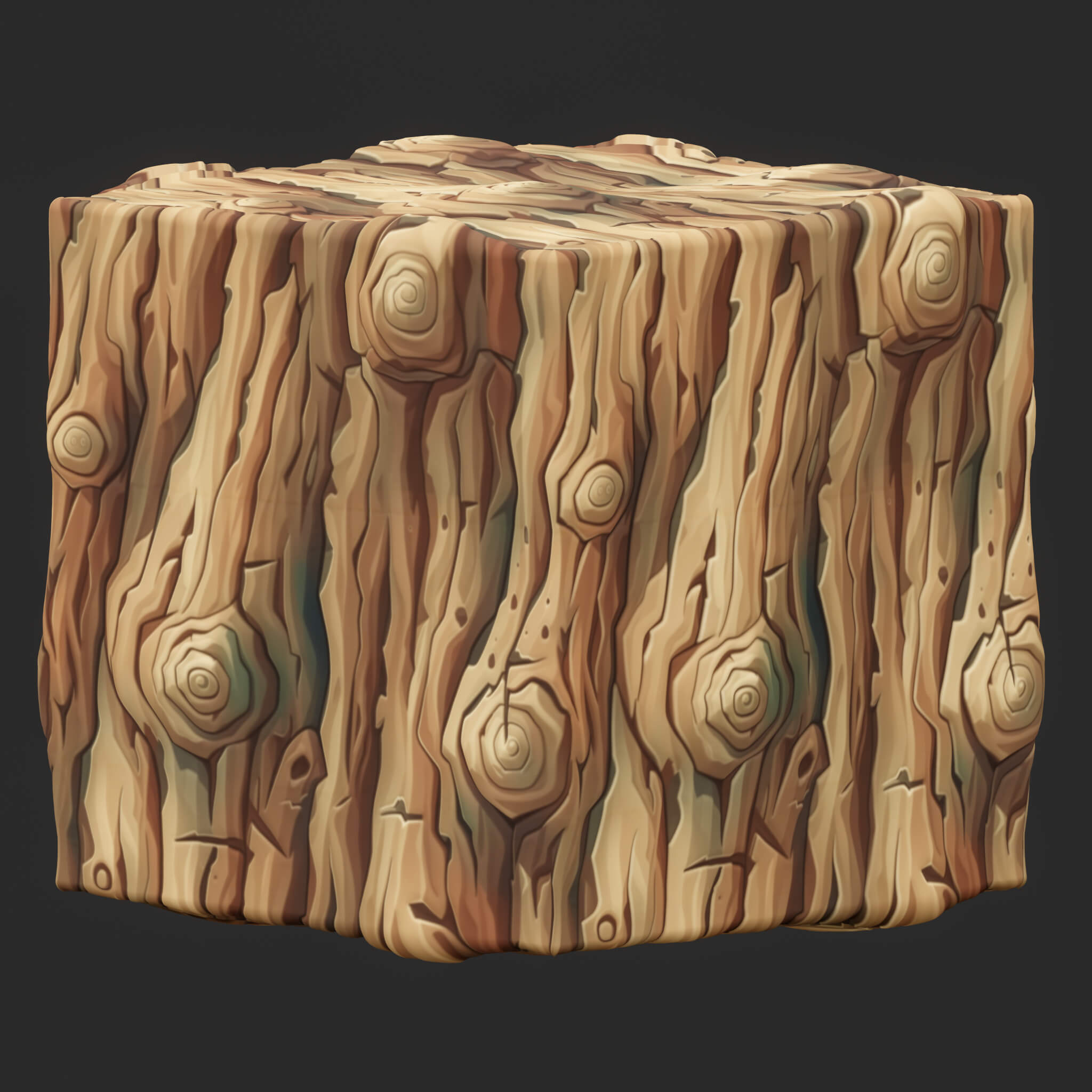 Stylized Bark Seamless Texture by zames1992d