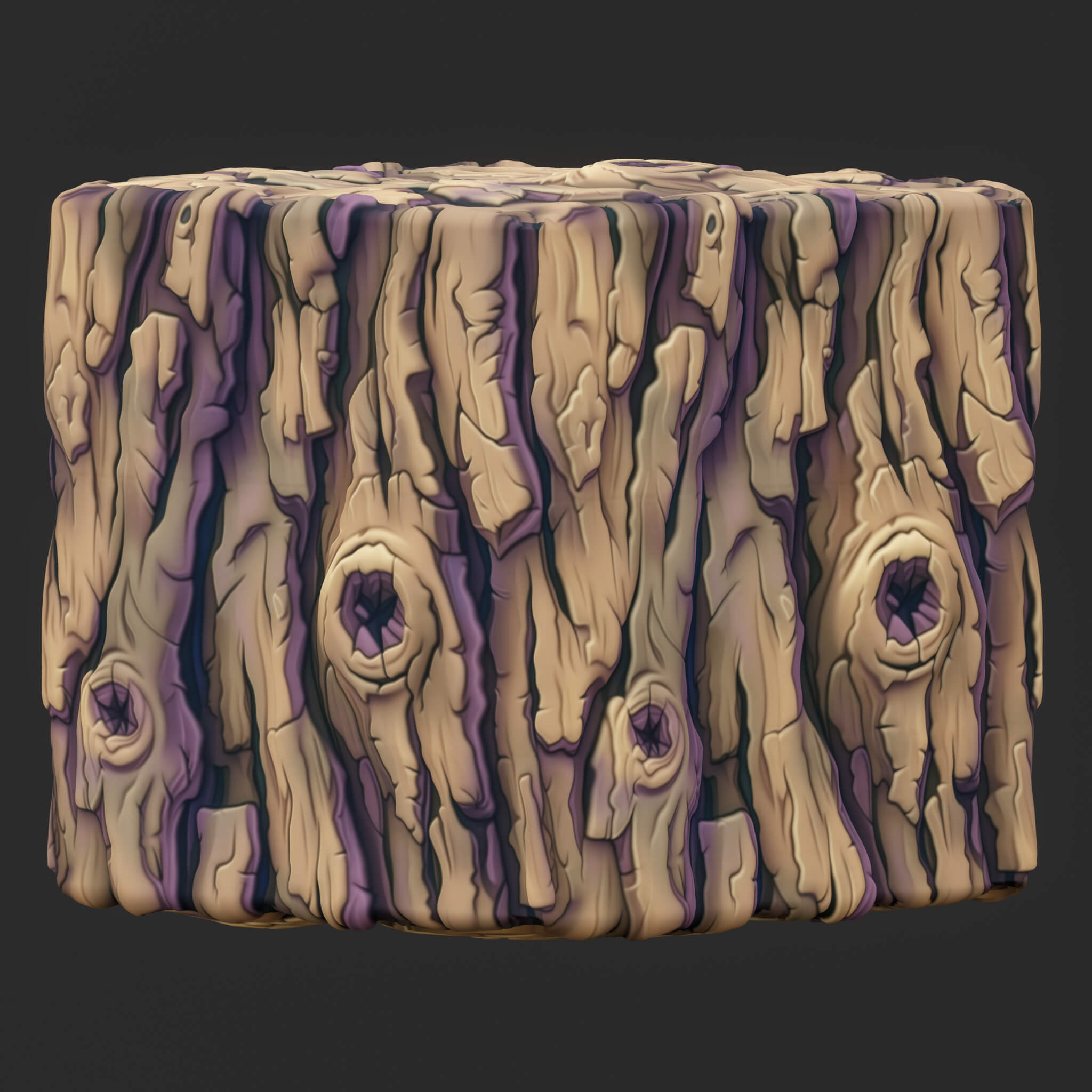 Stylized Bark Seamless Texture by zames1992d