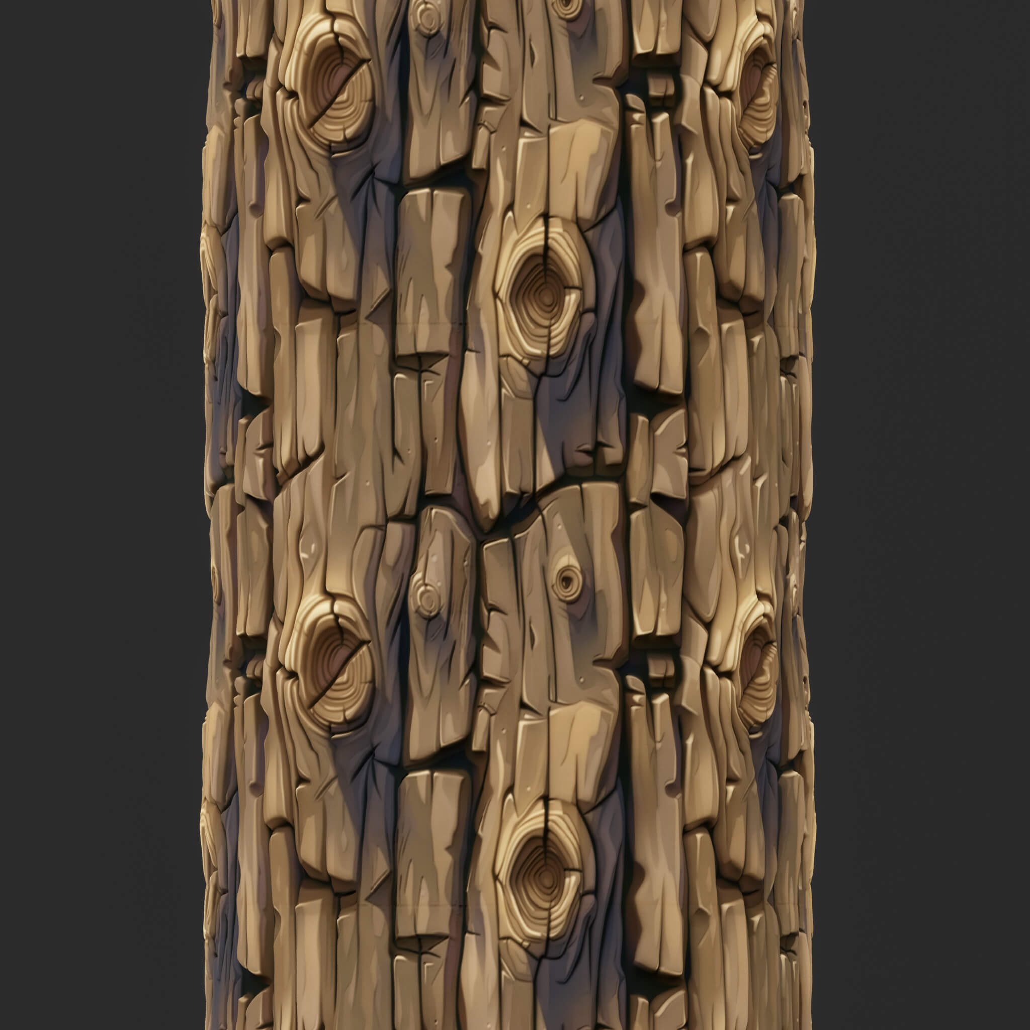 Stylized Bark Seamless Texture by zames1992d