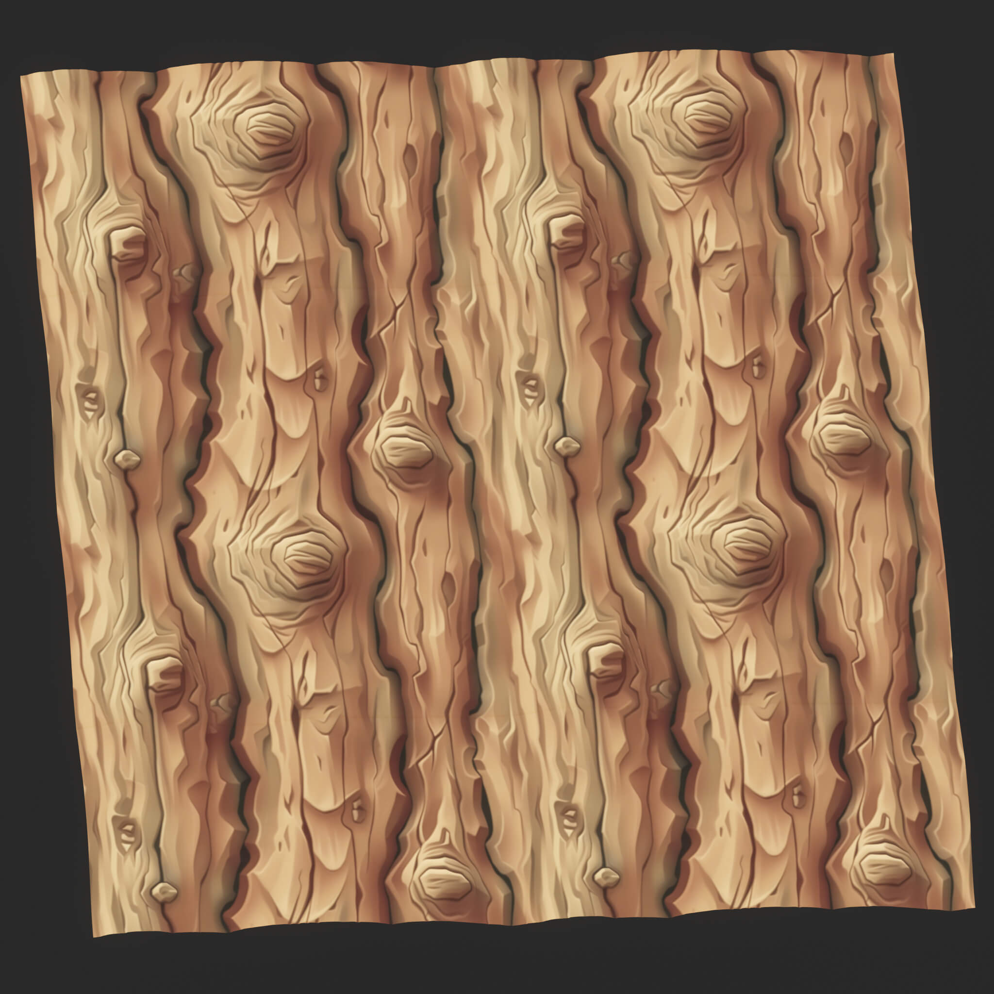 Stylized Bark Seamless Texture by zames1992d