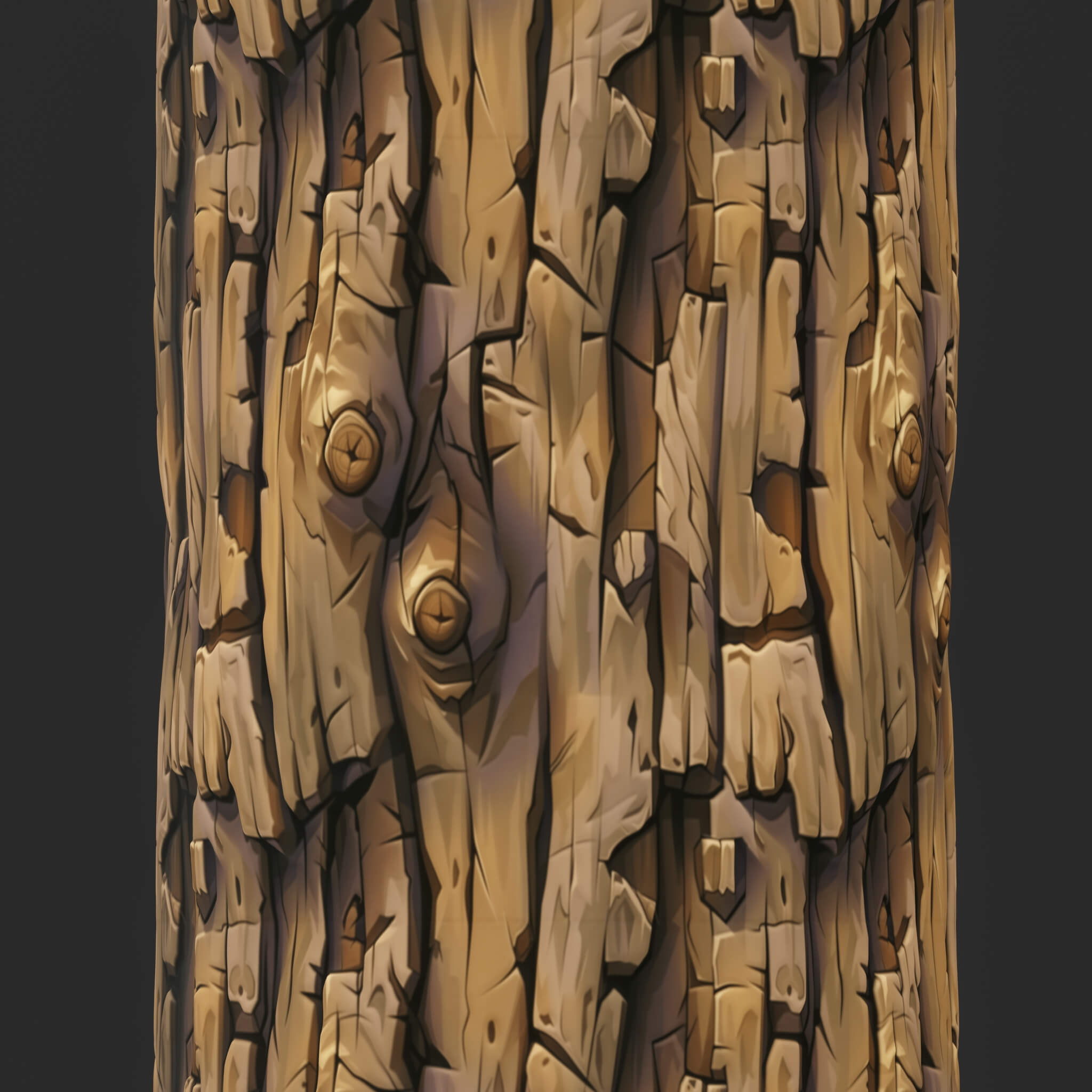 Stylized Bark Seamless Texture by zames1992d
