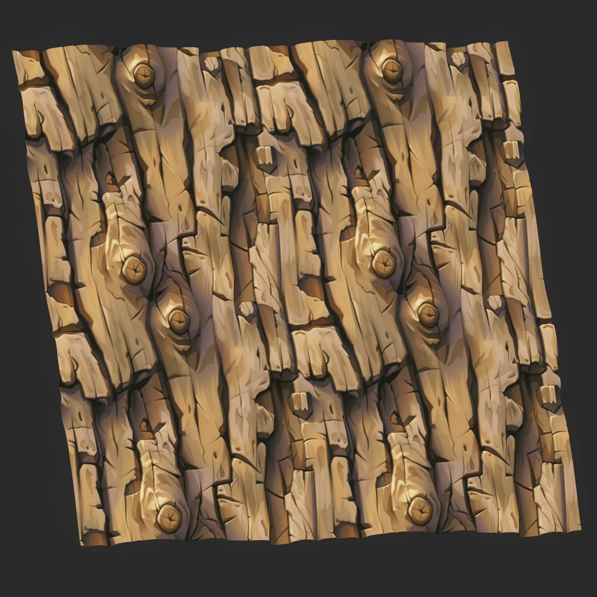 Stylized Bark Seamless Texture by zames1992d
