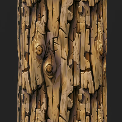 Stylized Bark Seamless Texture by zames1992d