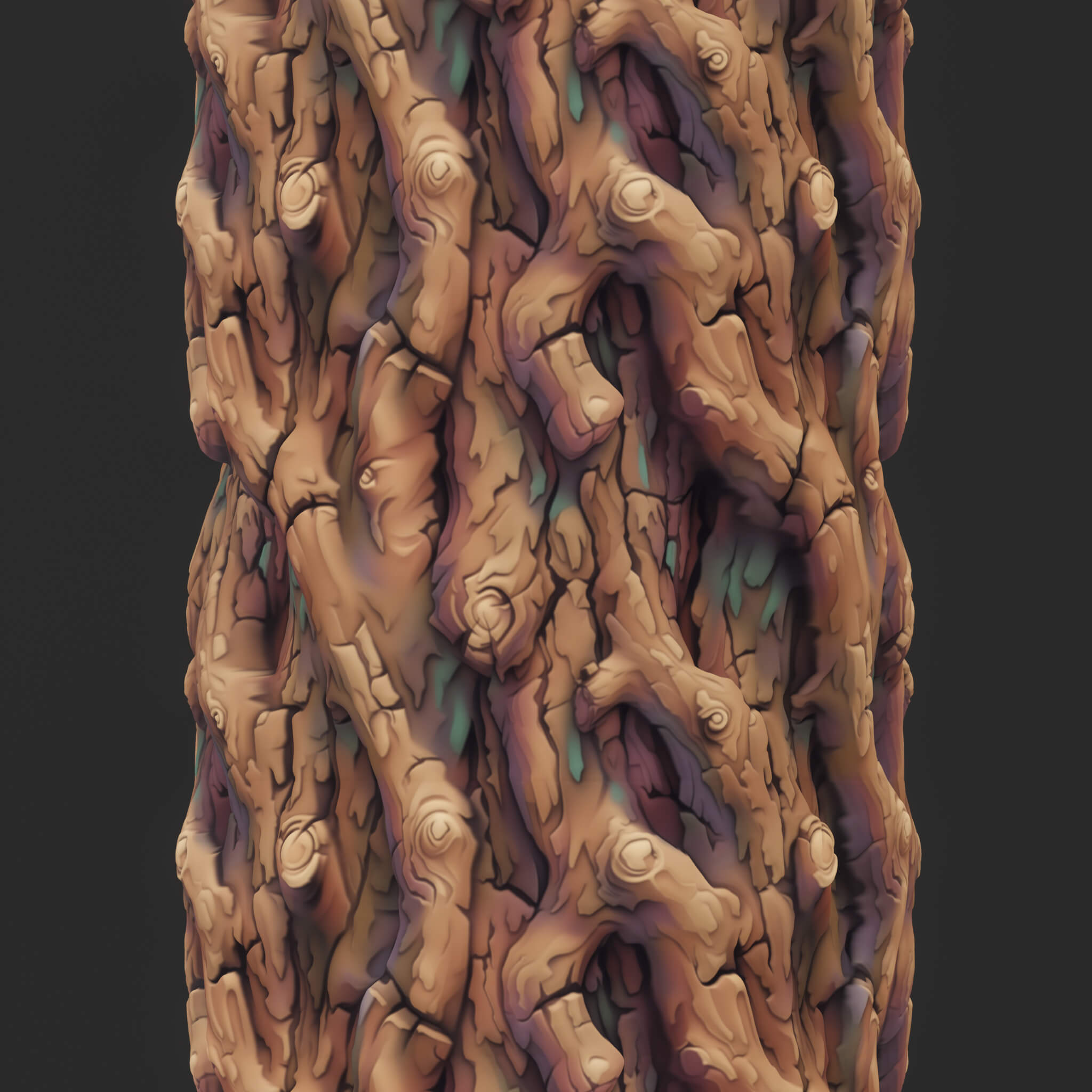 Stylized Bark Seamless Texture by zames1992d