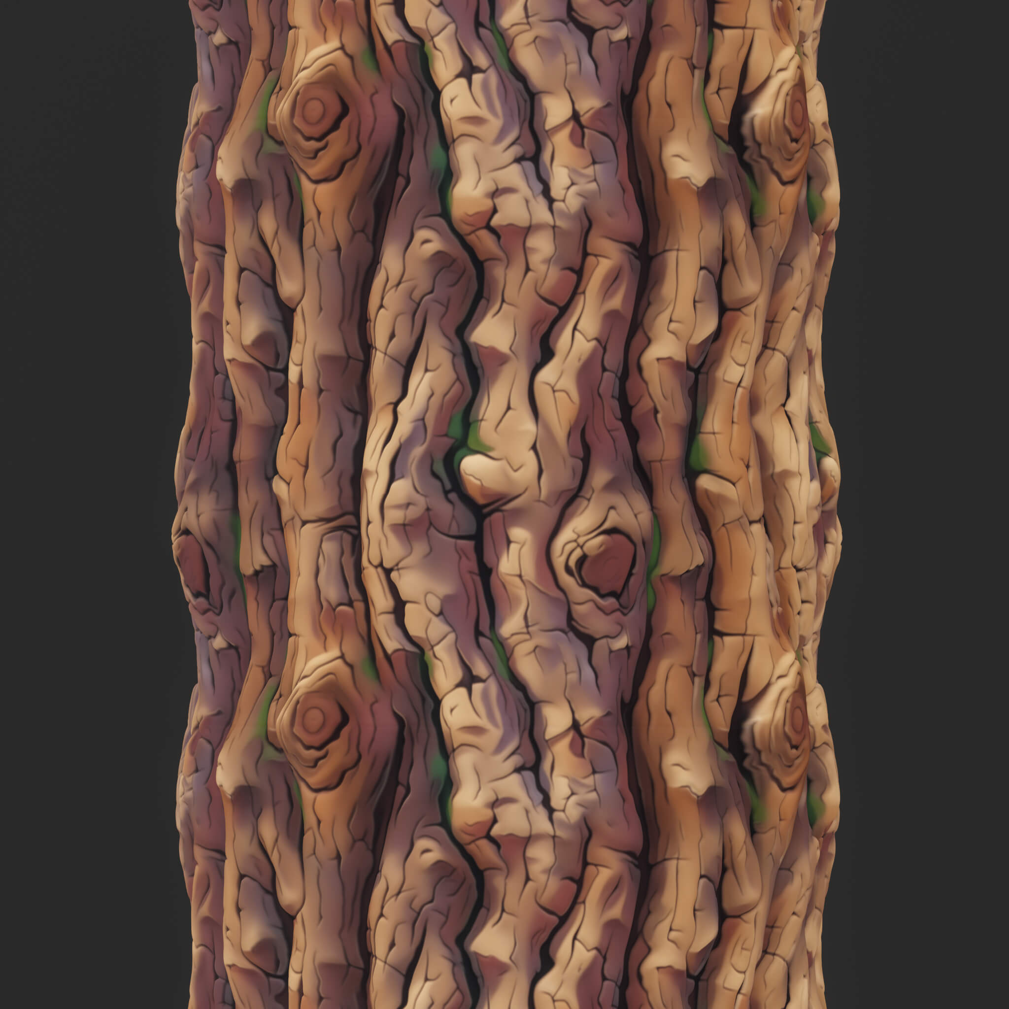 Stylized Bark Seamless Texture by zames1992d