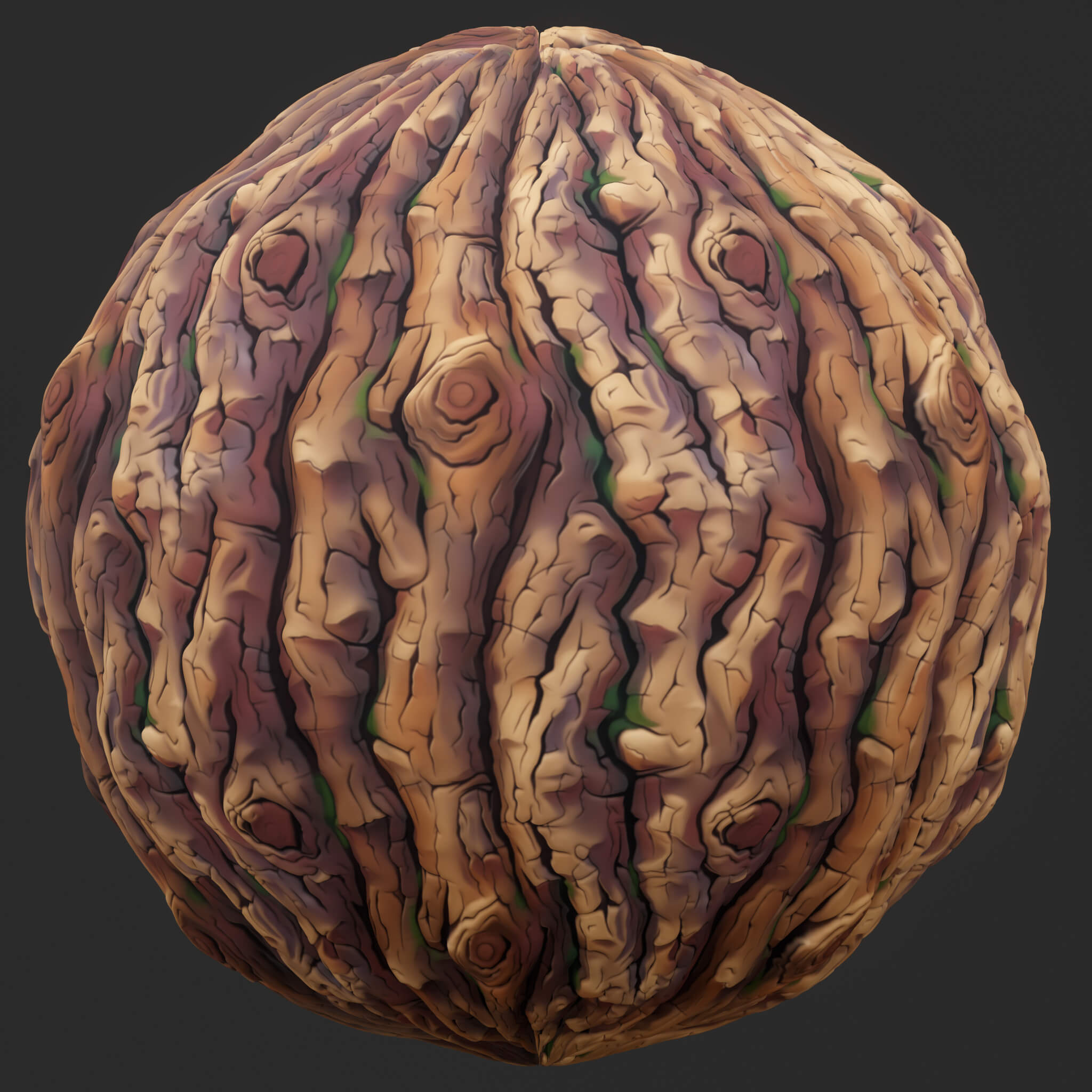 Stylized Bark Seamless Texture by zames1992d