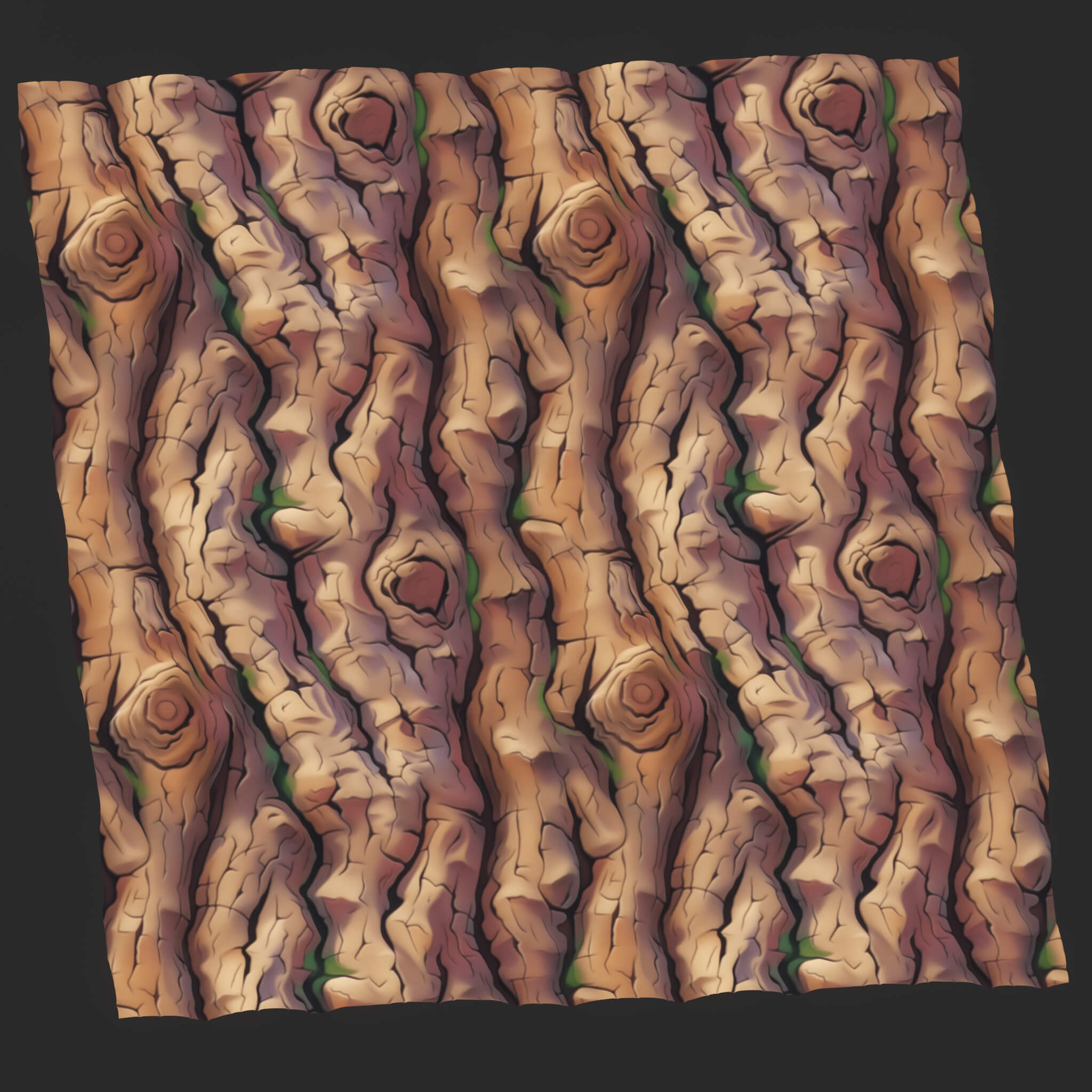 Stylized Bark Seamless Texture by zames1992d