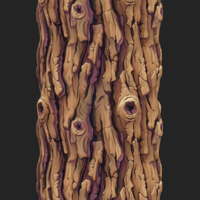 Stylized Bark Seamless Texture by zames1992d