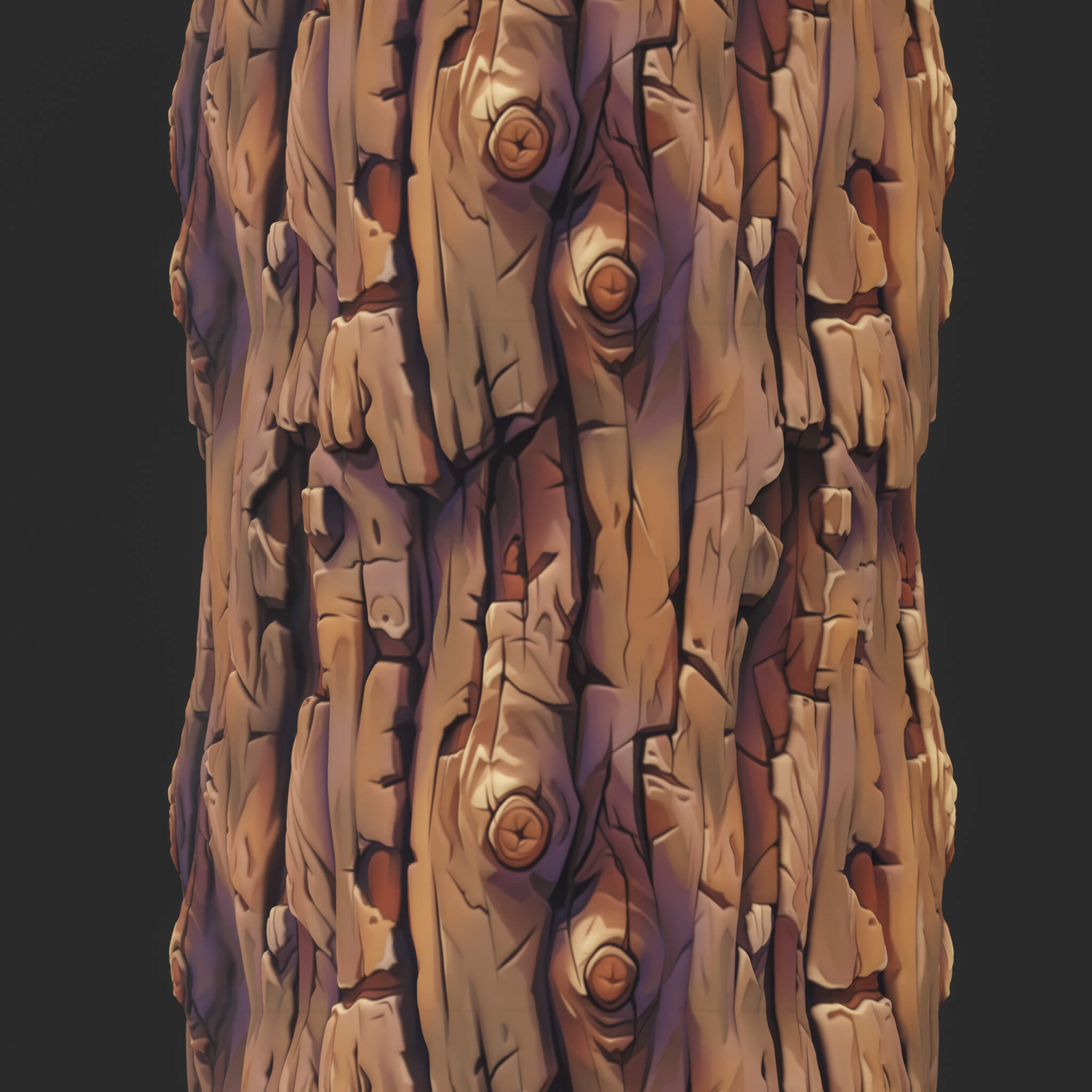 Stylized Bark Seamless Texture by zames1992d