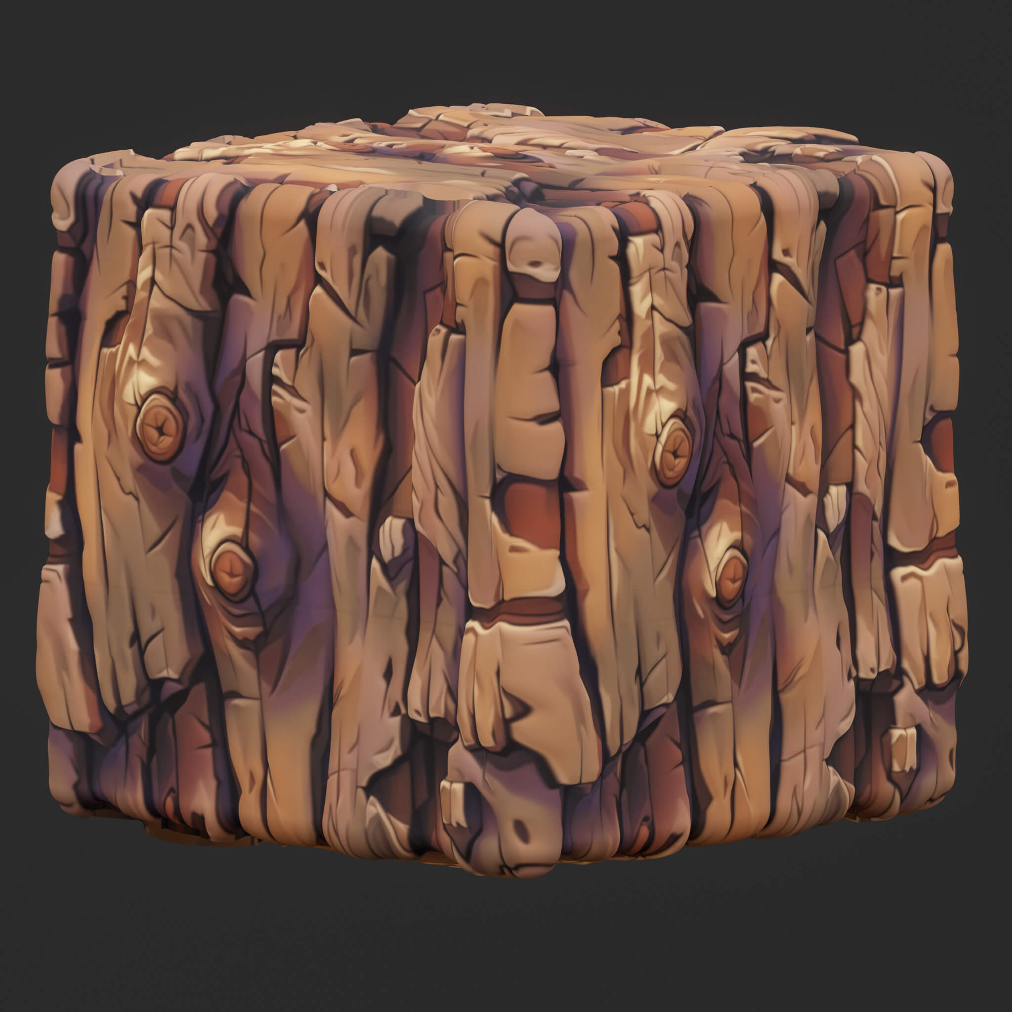 Stylized Bark Seamless Texture by zames1992d