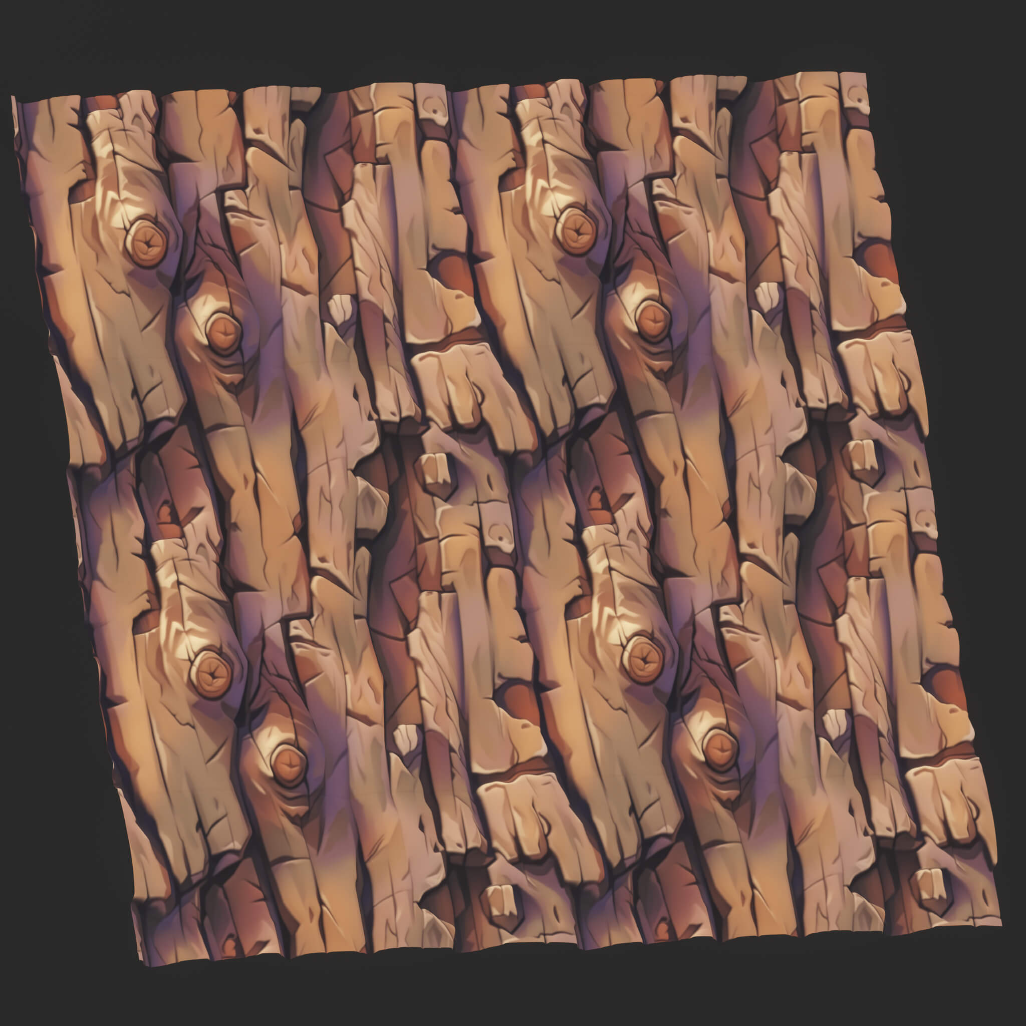 Stylized Bark Seamless Texture by zames1992d