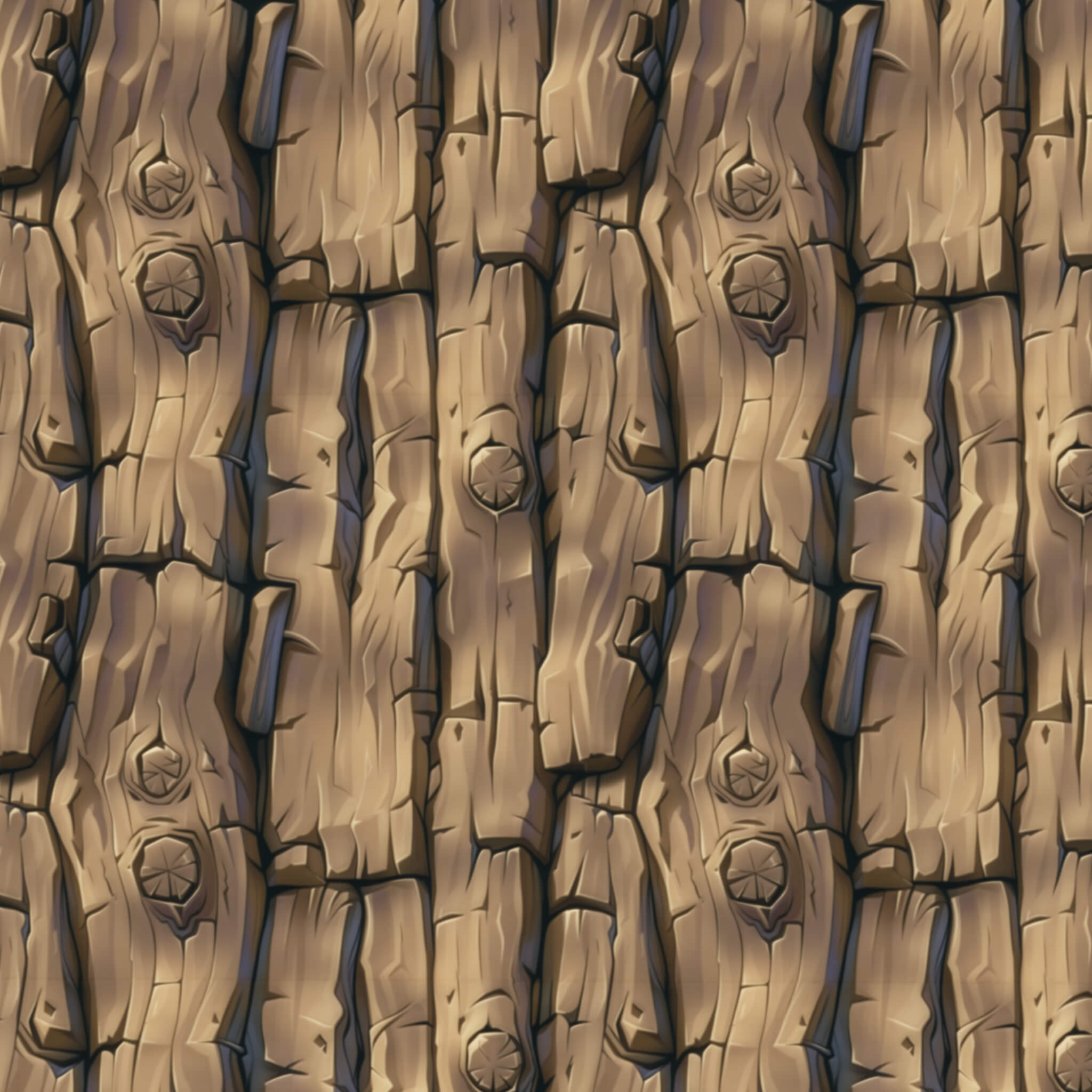 Stylized Bark Seamless Texture by zames1992d