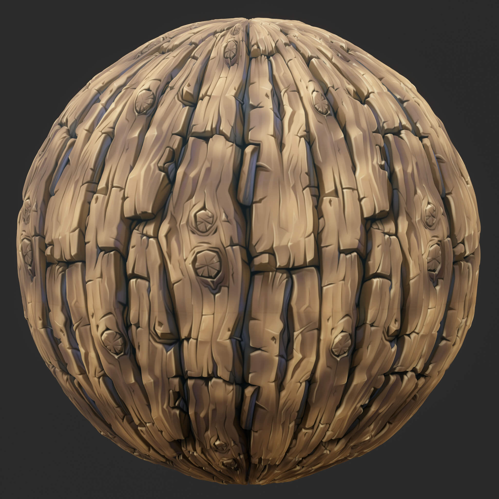 Stylized Bark Seamless Texture by zames1992d
