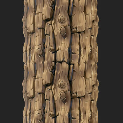 Stylized Bark Seamless Texture by zames1992d