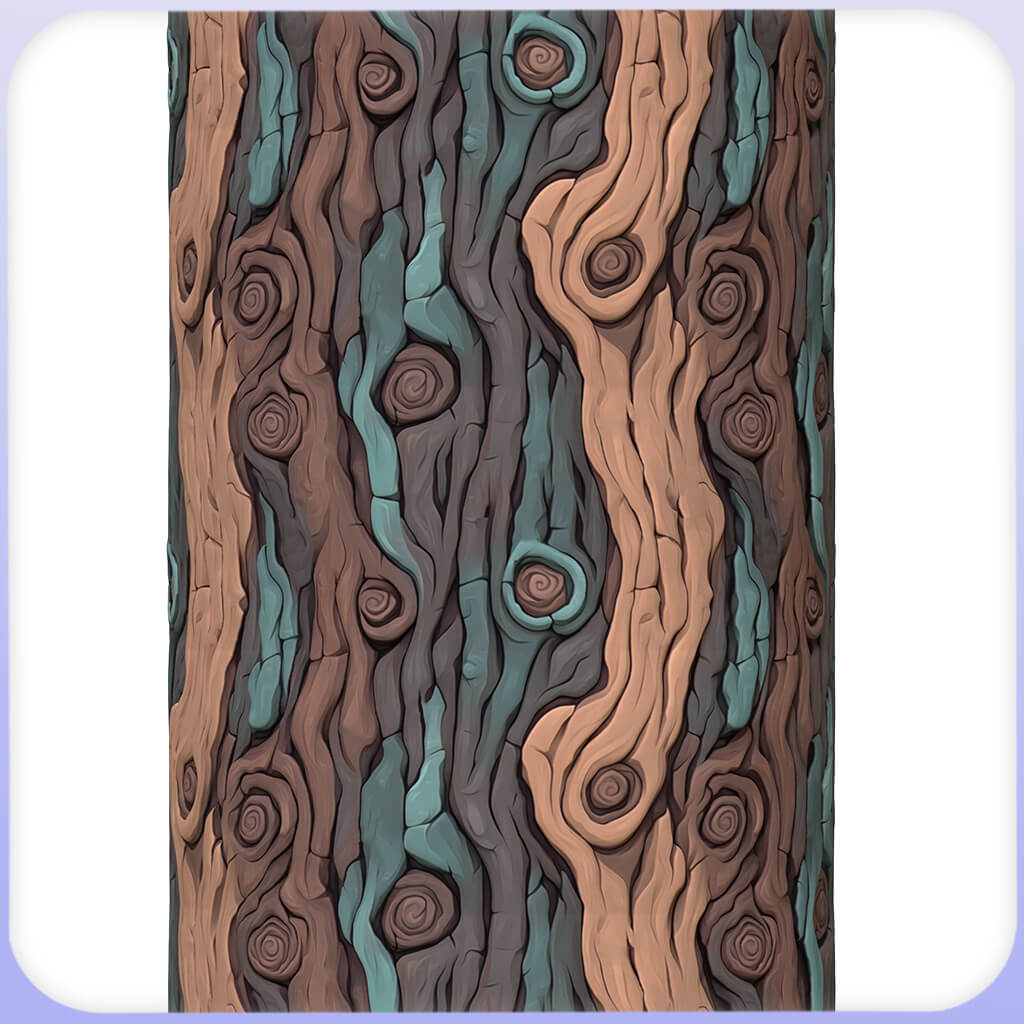 Stylized Bark Seamless Texture by zames1992d