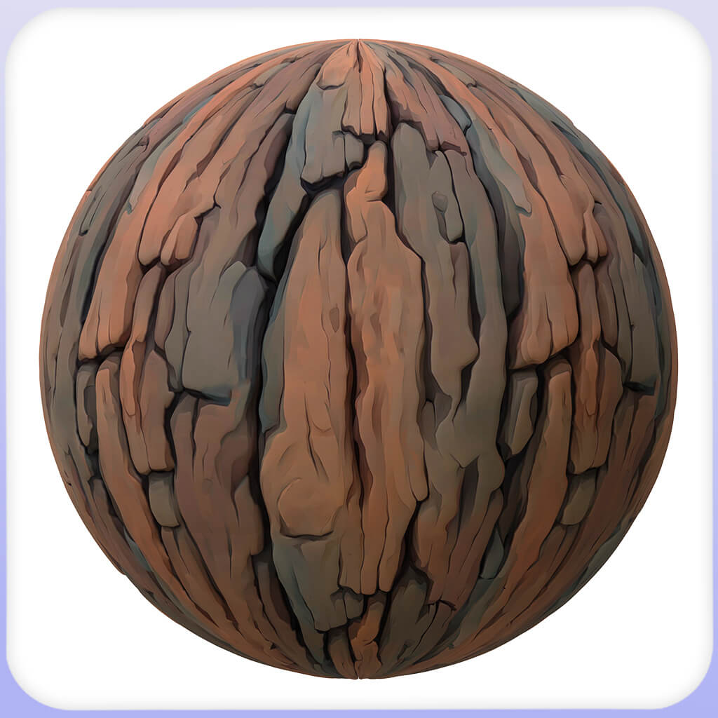 Stylized Bark Seamless Texture by zames1992d