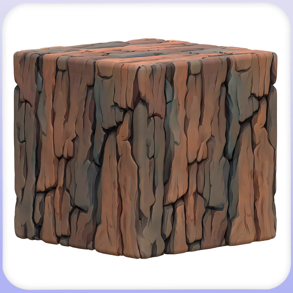 Stylized Bark Seamless Texture by zames1992d