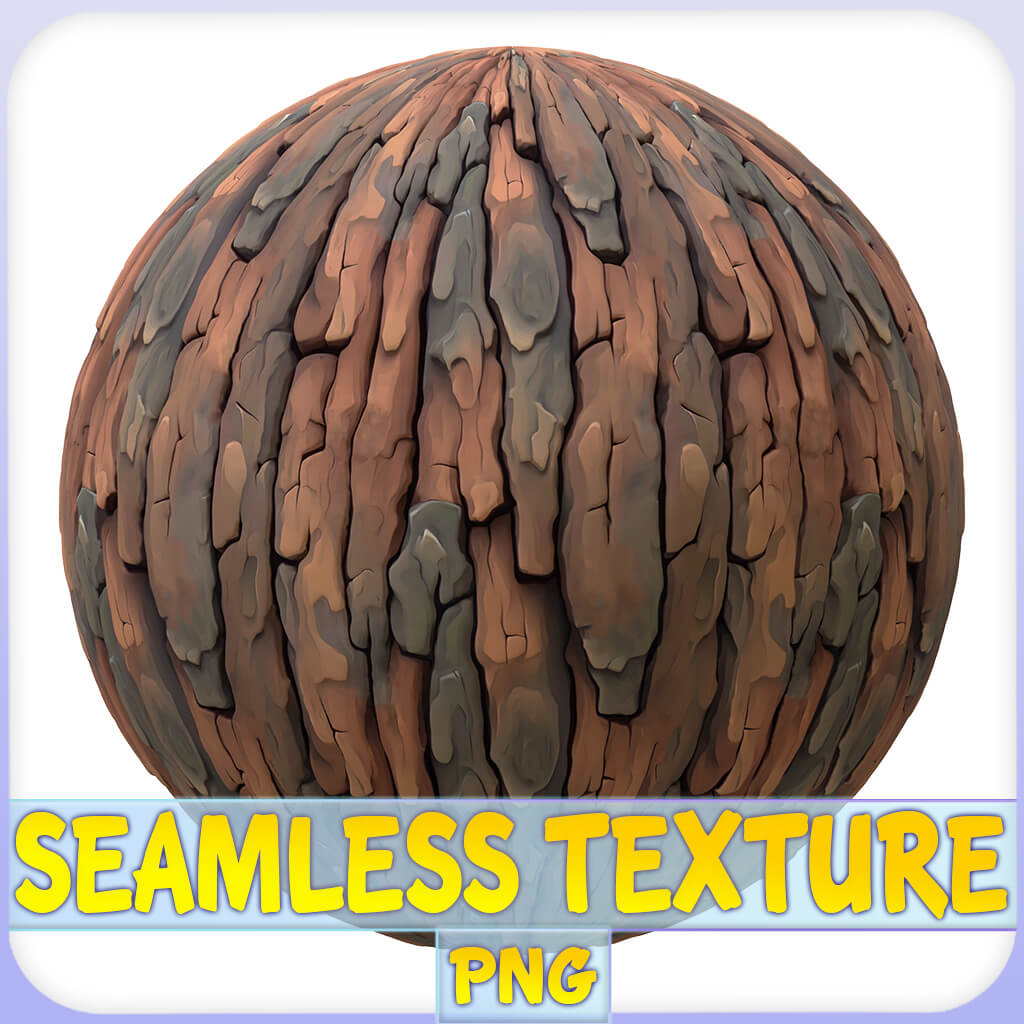 Stylized Bark Seamless Texture by zames1992d