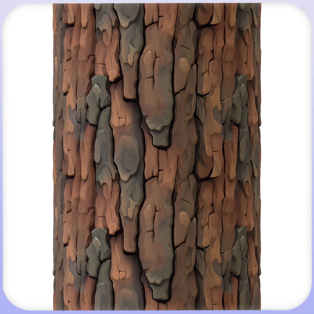 Stylized Bark Seamless Texture by zames1992d