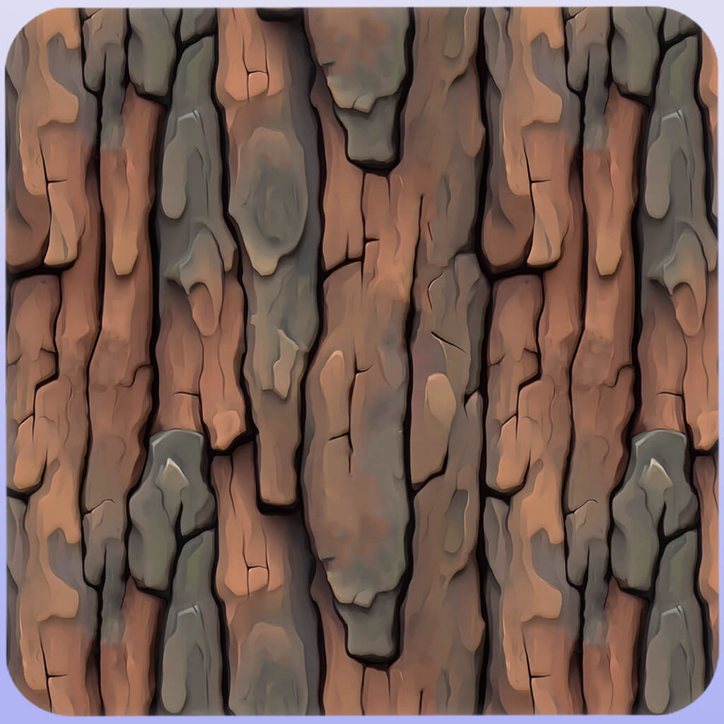 Stylized Bark Seamless Texture by zames1992d