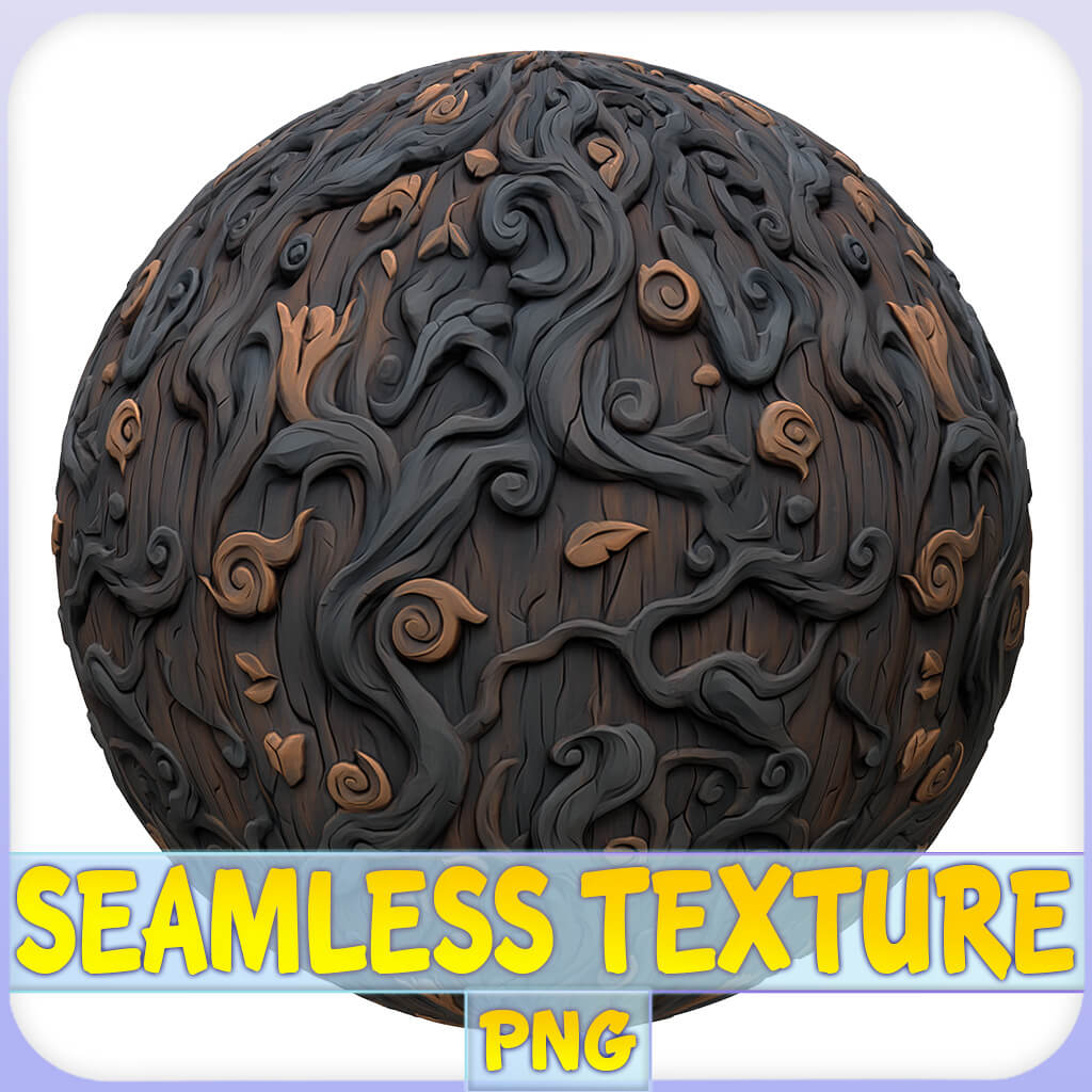 Stylized Bark Seamless Texture by zames1992d