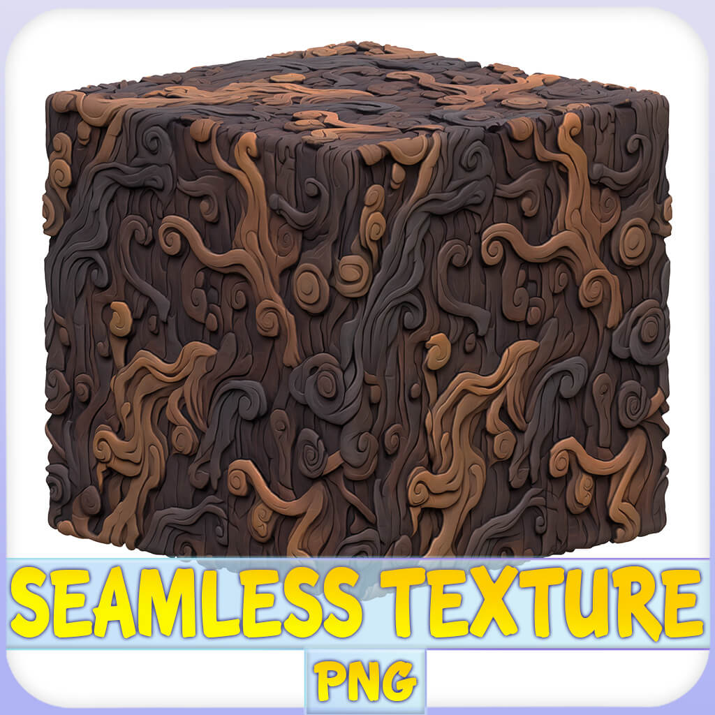 Stylized Bark Seamless Texture by zames1992d