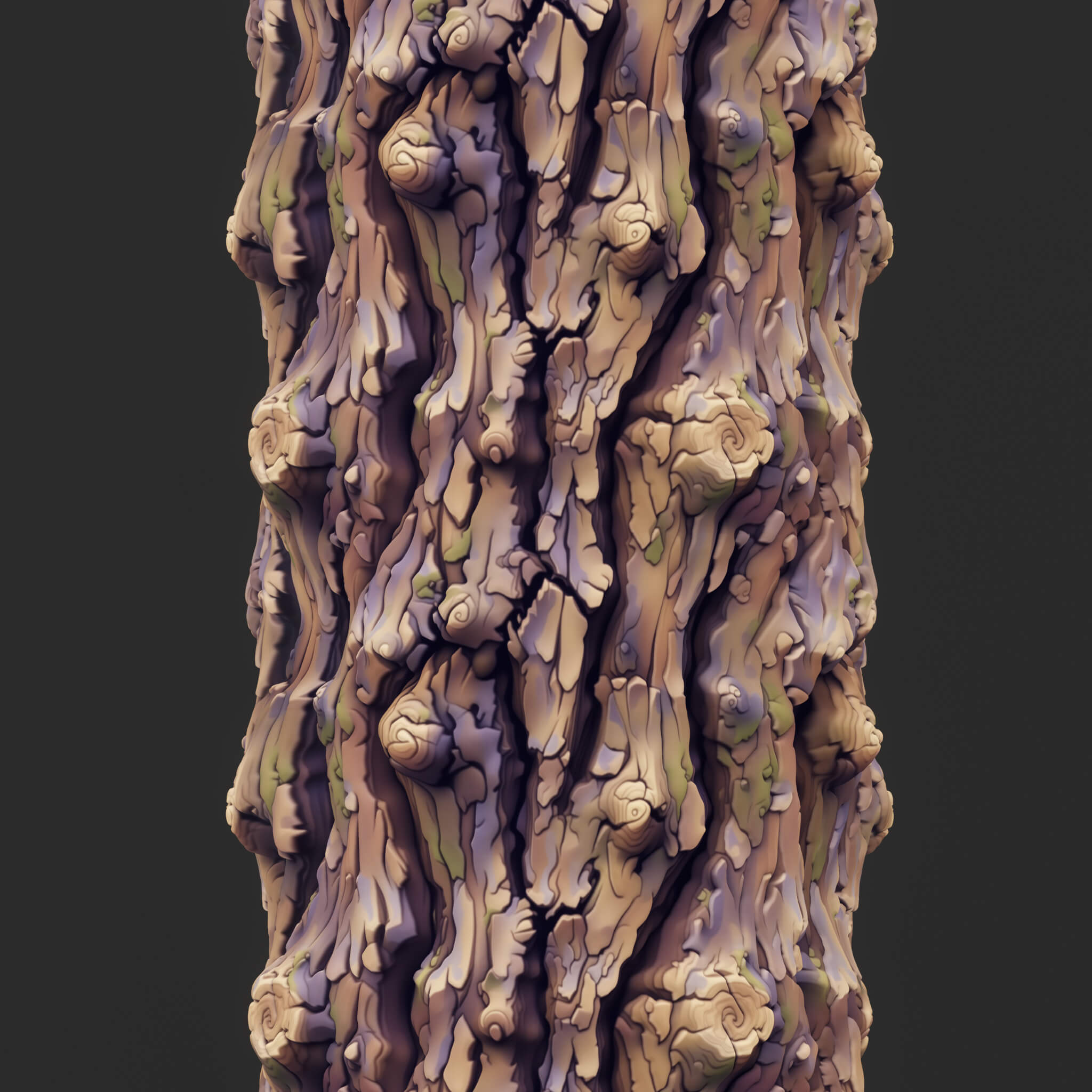 Stylized Bark Seamless Texture by zames1992d