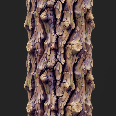 Stylized Bark Seamless Texture by zames1992d