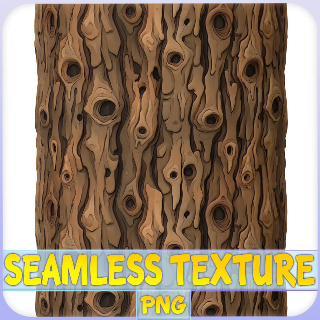 Stylized Bark Seamless Texture by zames1992d
