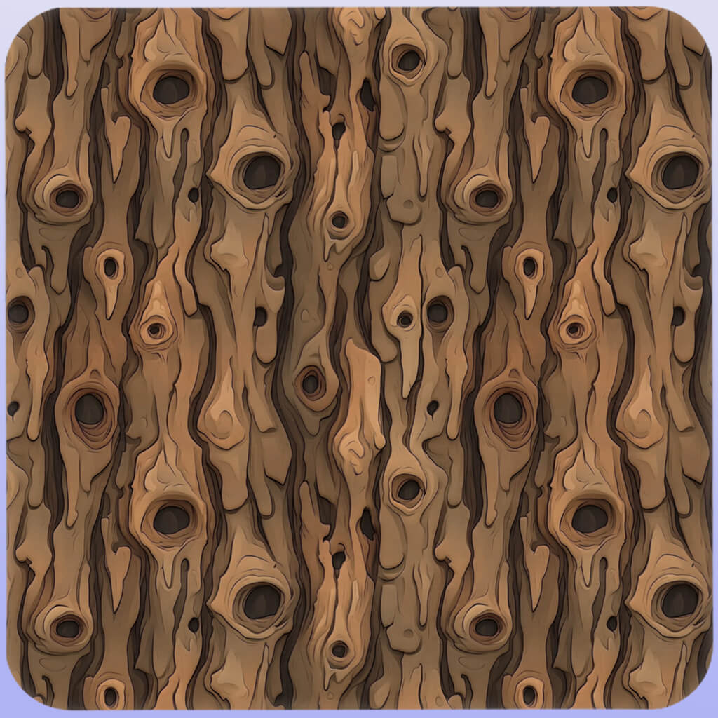Stylized Bark Seamless Texture by zames1992d