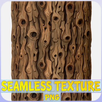 Stylized Bark Seamless Texture by zames1992d