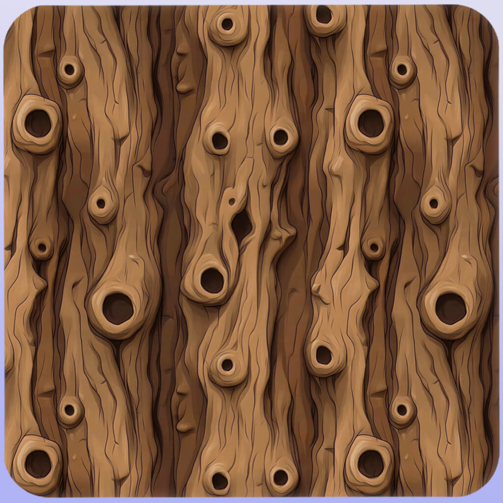 Stylized Bark Seamless Texture by zames1992d