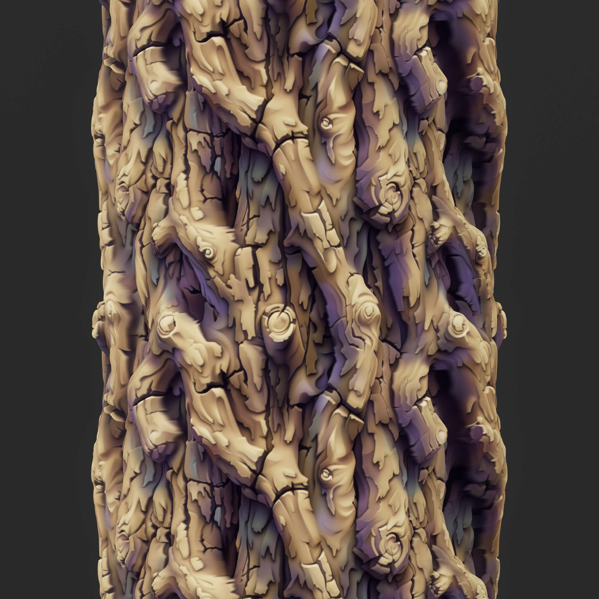 Stylized Bark Seamless Texture by zames1992d