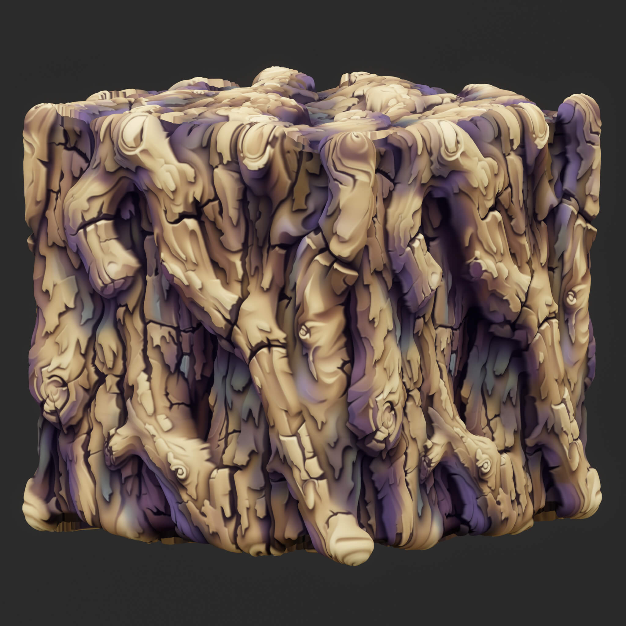 Stylized Bark Seamless Texture by zames1992d
