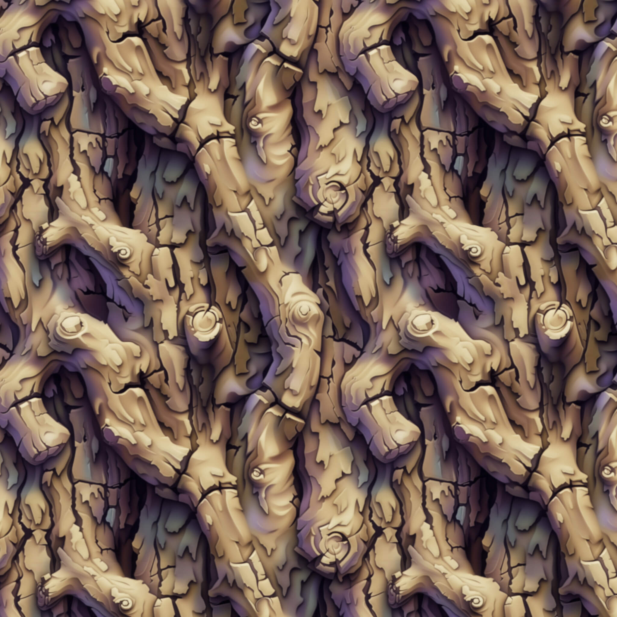Stylized Bark Seamless Texture by zames1992d
