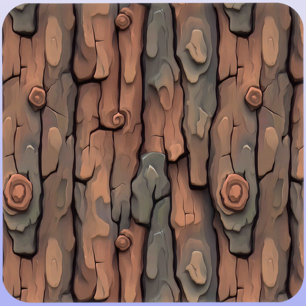 Stylized Bark Seamless Texture by zames1992d
