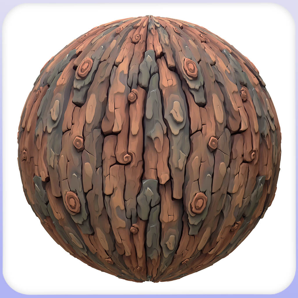 Stylized Bark Seamless Texture by zames1992d