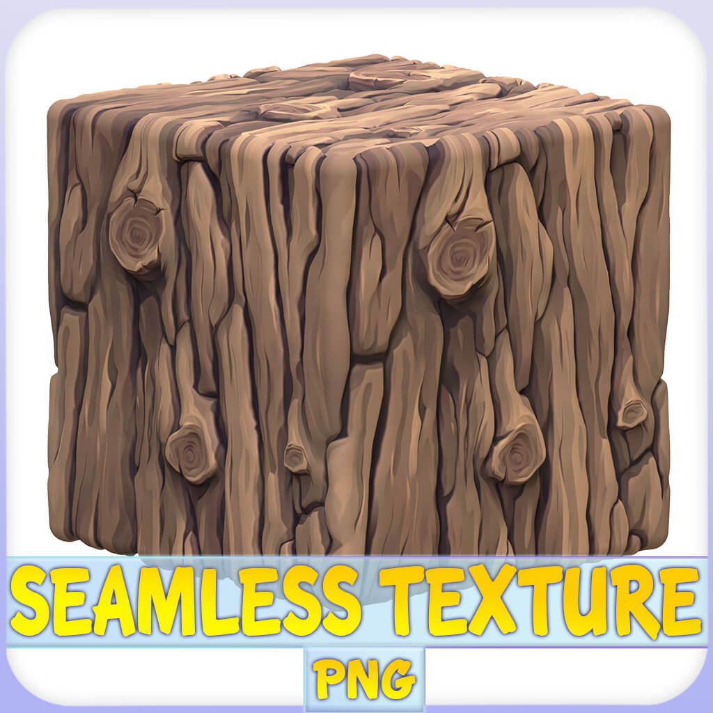 Stylized Bark Seamless Texture by zames1992d