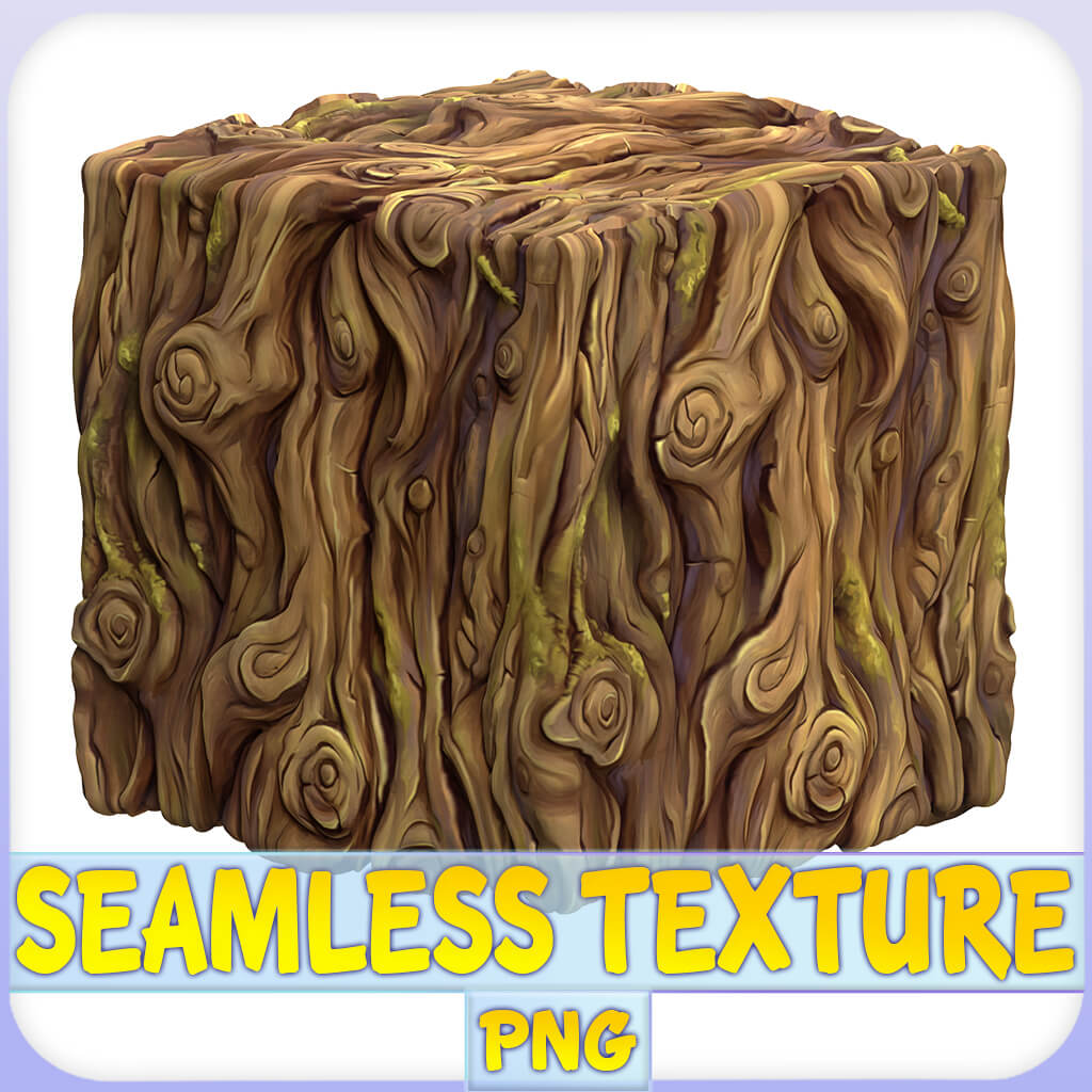 Stylized Bark Seamless Texture by zames1992d