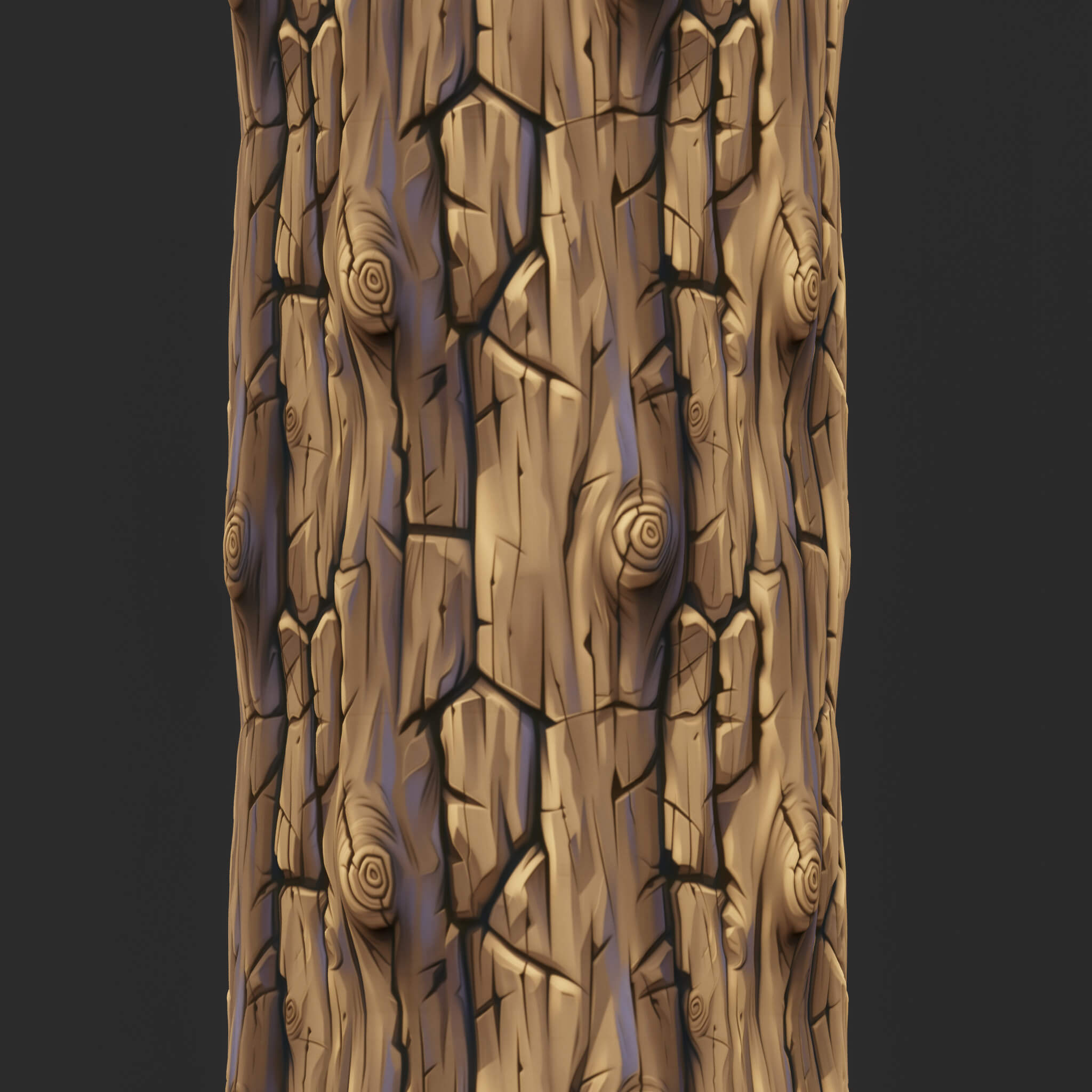 Stylized Bark Seamless Texture by zames1992d