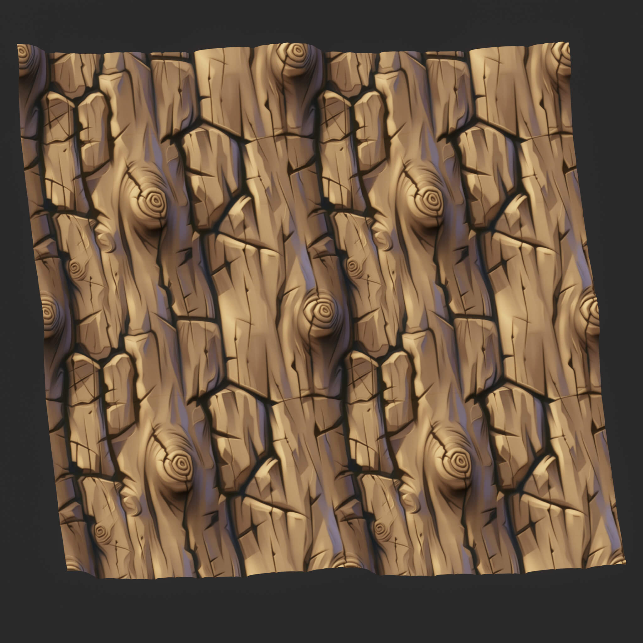 Stylized Bark Seamless Texture by zames1992d